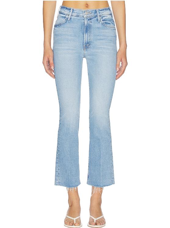 MOTHER MOTHER The Hustler Ankle Fray Jeans